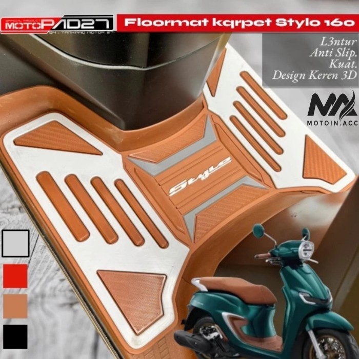 Jual Karpet Alas Pijakan Kaki Honda STYLO 160 Original Ahm (pilih varian) - Stylo Coklat ...