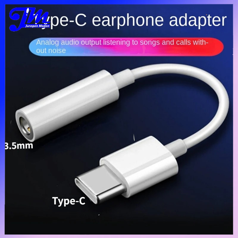 Jual USB Type C to 3.5 mm AUX Audio Jack Converter Kabel Headphone ...