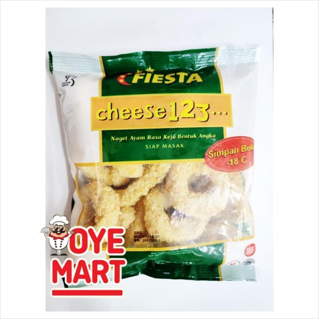 Jual FIESTA CHEESE 123 250GR NUGGET AYAM RASA KEJU BENTUK ANGKA ...