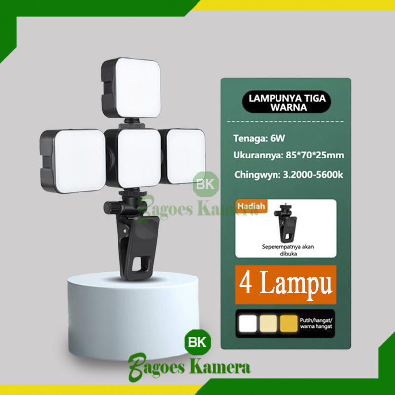 Jual Lampu Selfi hp Selfie light portable Clip Fill Light LED Video ...