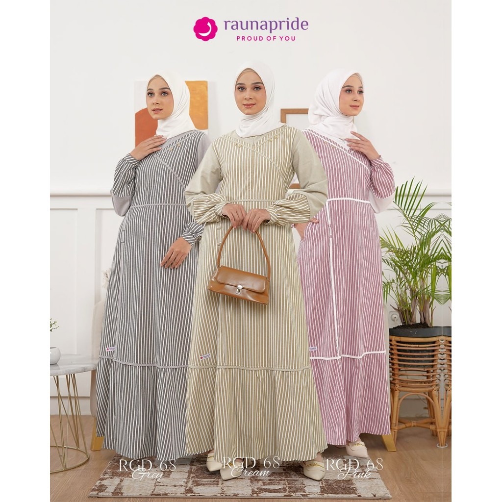 Jual Pilihan Dress Wanita Dewasa Model Terbaru Rgd-68 by Rauna | Shopee ...