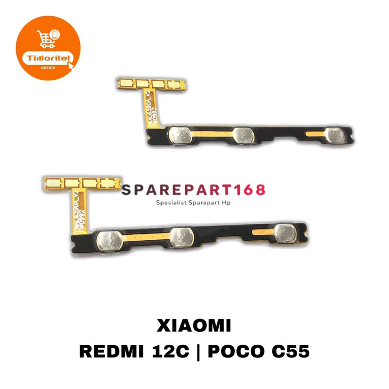 Jual FLEXIBLE ON OFF VOLUME XIAOMI REDMI 12C / FLEKSIBEL TOMBOL POWER POCO C55 ( Sparepart168 ...