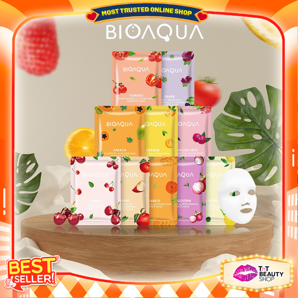 Jual BIOAQUA Masker Sheet Mask Vegetables and Fruits Series | BPOM | TnT Beauty Shop | Shopee ...