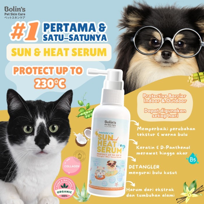 Jual Bolin's Pet Skincare Sun and Heat Serum Protection Natural Organic ...