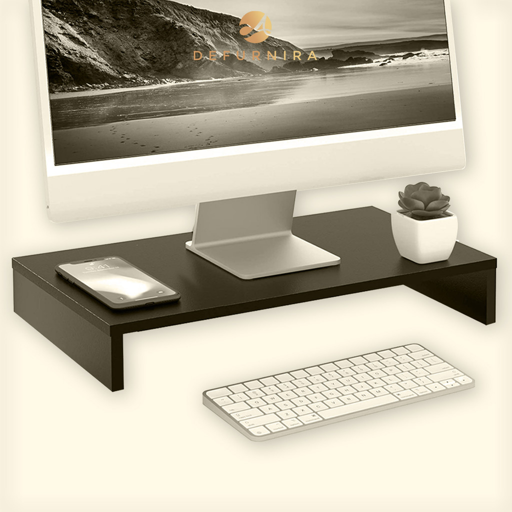 Jual Defurnira Meja Dudukan Stand Monitor Laptop Komputer Kayu ...