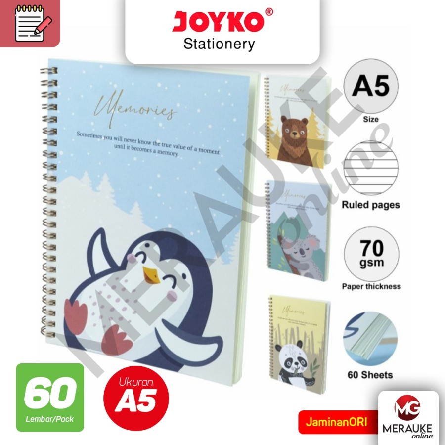 Jual JOYKO Buku Tulis Catatan Bergaris / Ruled Notebook NB-707 A5 ...