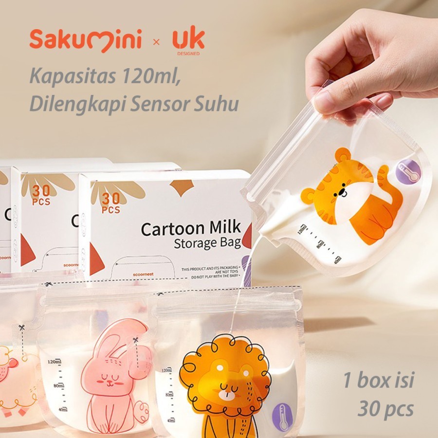 Jual Sakumini Disposable Breastmilk Storage Bag Kantong ASI Susu Bayi ...