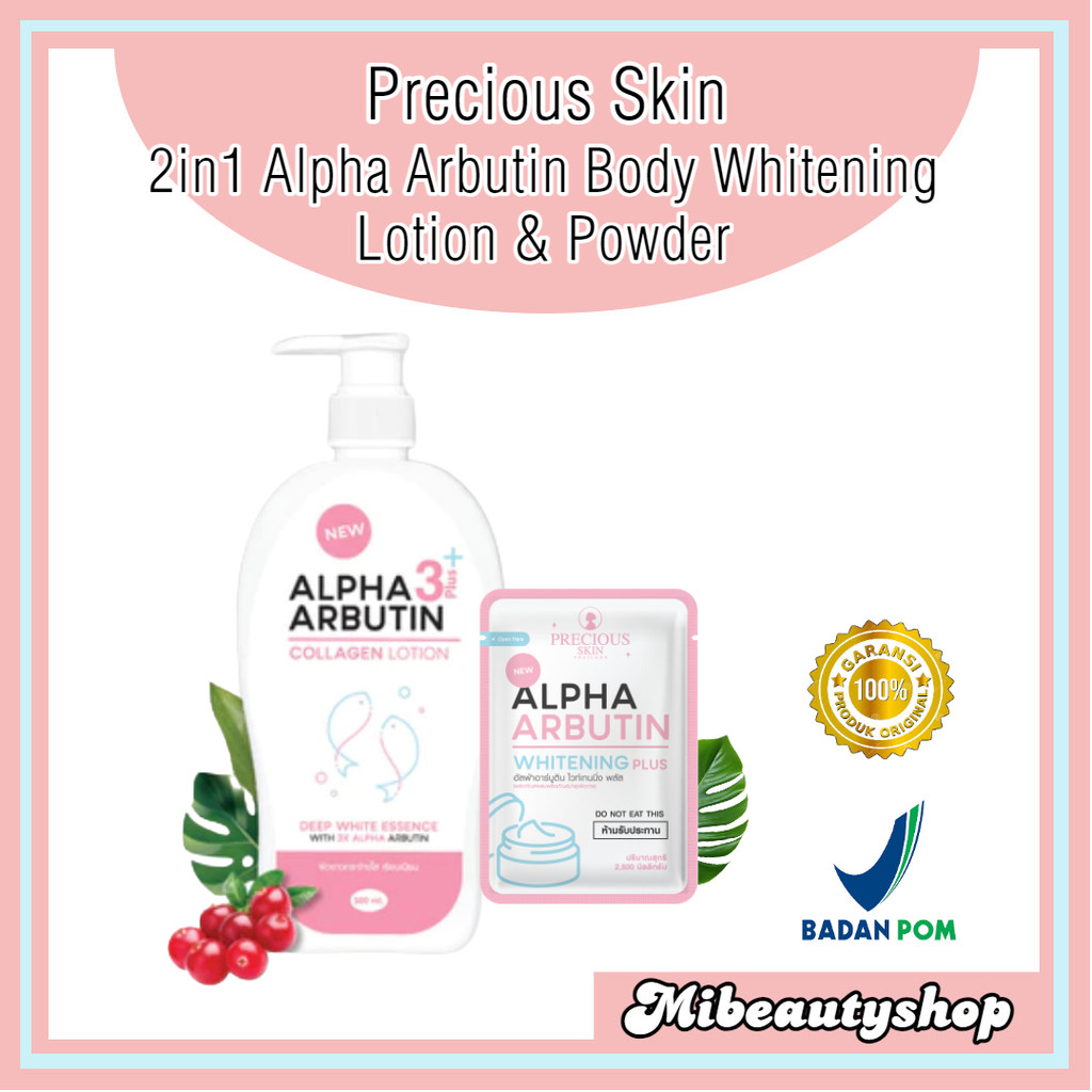 Jual Precious Skin Thailand Alpha Arbutin Whitening Collagen Lotion ...