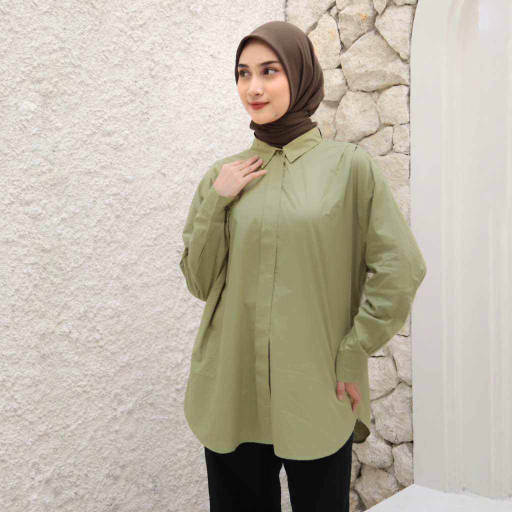 Jual RICHDEPT Faleesha Shirt | Kemeja Wanita Muslim Tangan Panjang ...