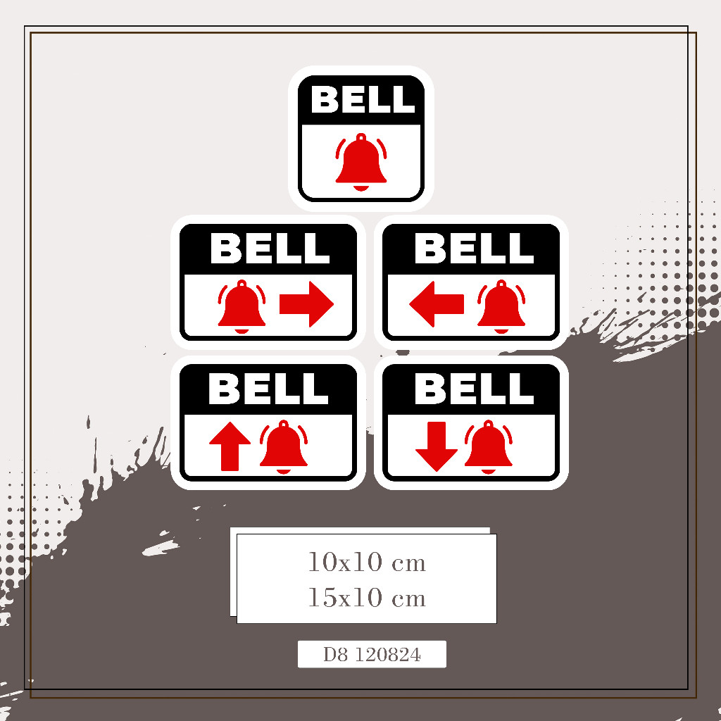 Jual STIKER BELL | STIKER PETUNJUK BELL | STIKER PENCET BELL DISINI ...