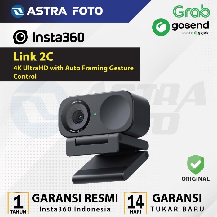 Jual Insta360 Link 2C Webcam 4K UltraHD with Auto Framing Gesture ...