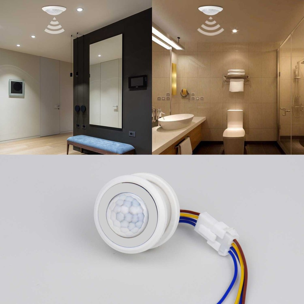 Jual ABAY Sensor Lampu LED PIR Infrared Motion Adjustable Induction ...