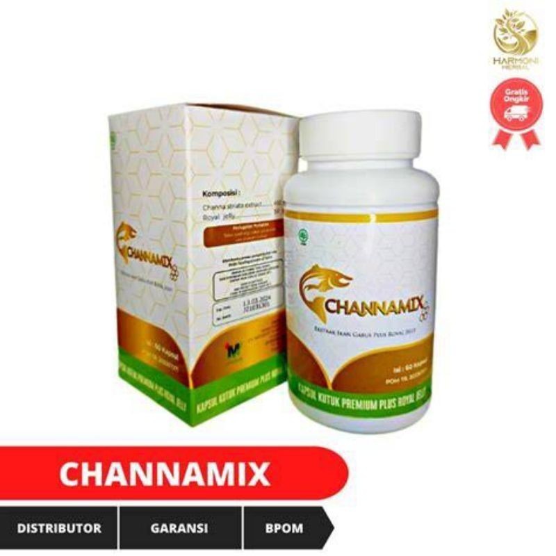 Jual Channamix Kapsul Kutuk Premium Ekstrak Ikan Gabus tinggi Protein ...
