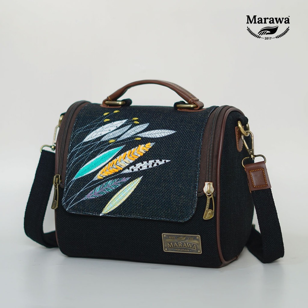 Jual MARAWA Frio - Calis Tas Selempang Wanita Etnik Handmade Hitam ...