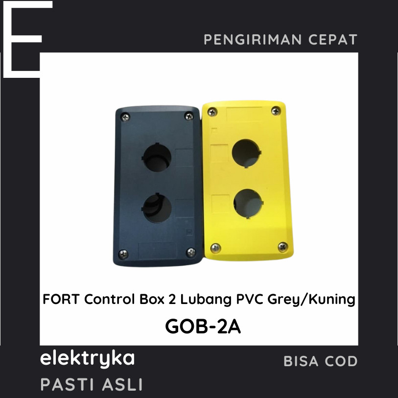 Jual FORT Control Box / Kontrol box 2 lubang PVC/Premium 22mm GOB-2A ...
