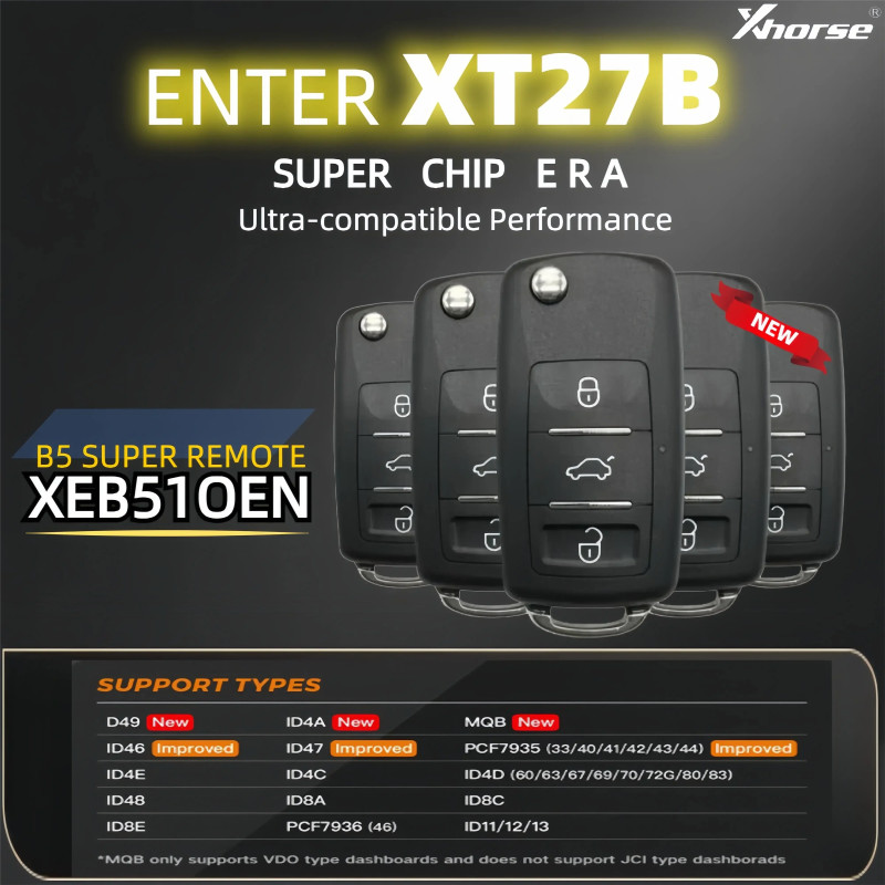 Jual 5PCS Xhorse VVDI Key Tool VVDI2 Flip Remote Key 3 Buttons VW Type ...