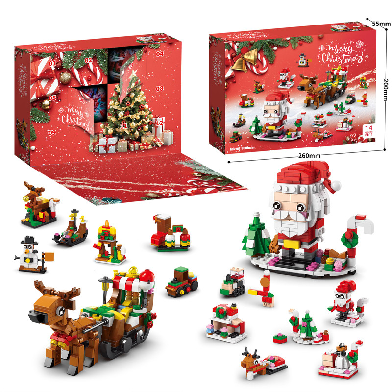 Jual Christmas Building Blocks Set Box Kids Toys 24Years Xmas Advent ...
