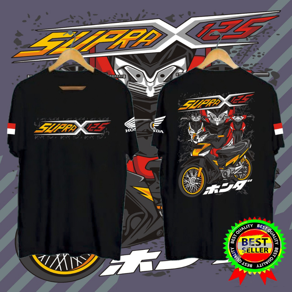 Jual KAOS RACING PRIA HONDA SUPRA-X 125 BLACK | SIMPLE, DINAMIS, DAN ...