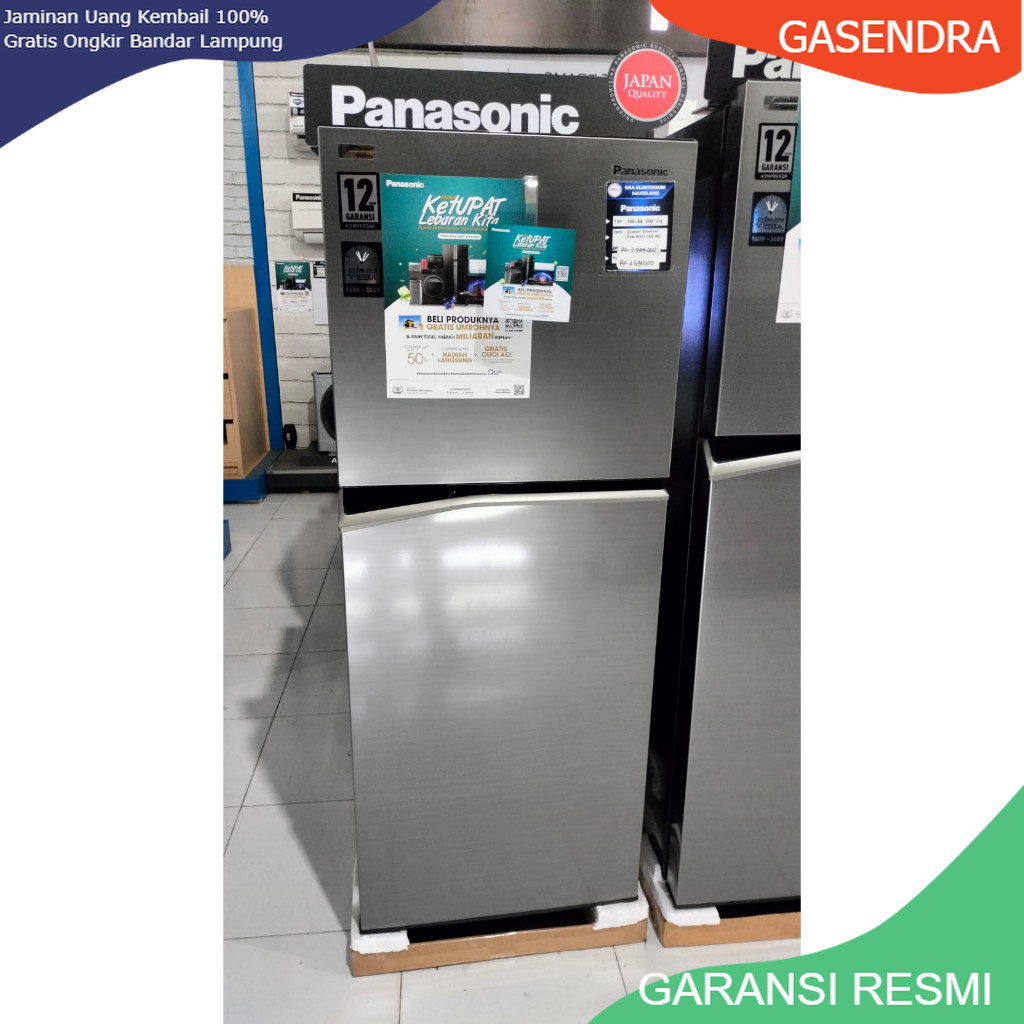 Jual Kulkas 2 pintu Panasonic NR BN 200 VH SILVER ECO NAVI INVENTER ...