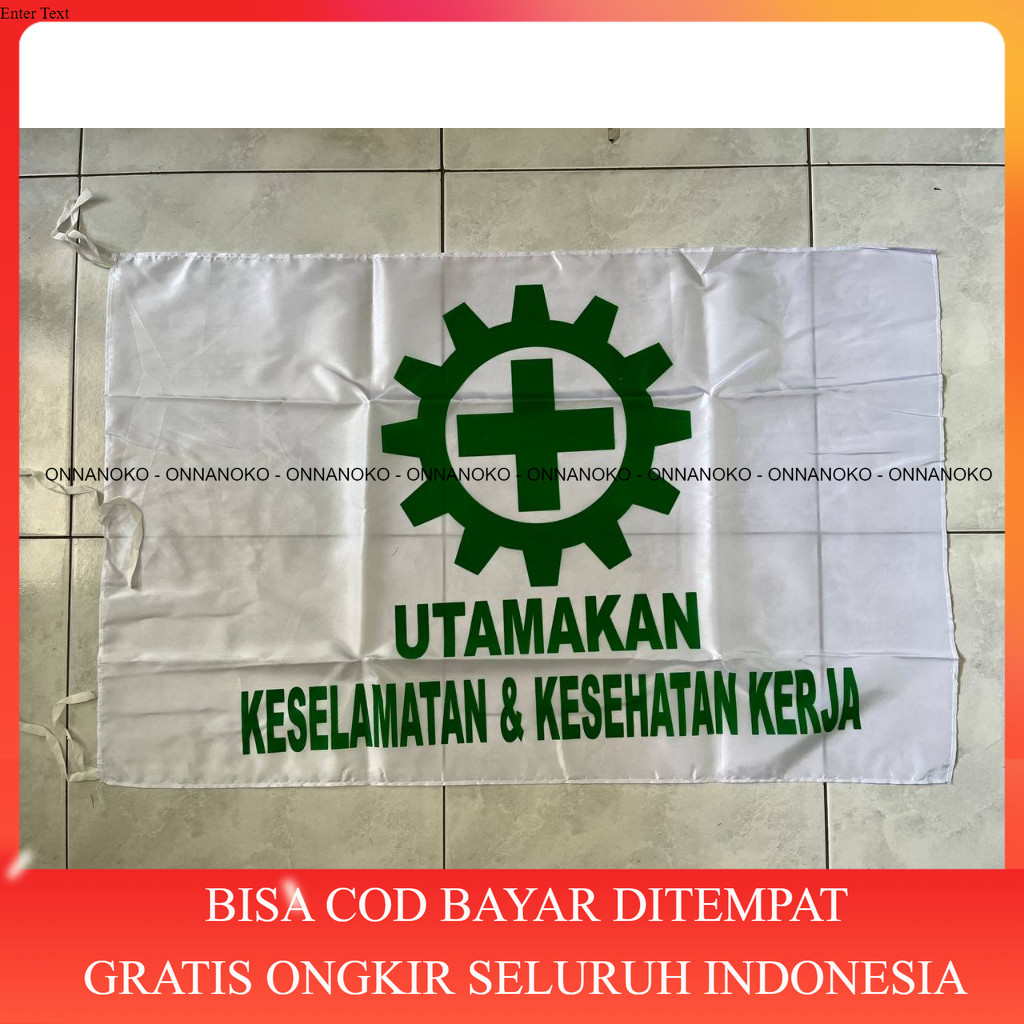 Jual [COD] Bendera K3 Bendera Utamakan Keselamatan Kerja Onnanoko ...