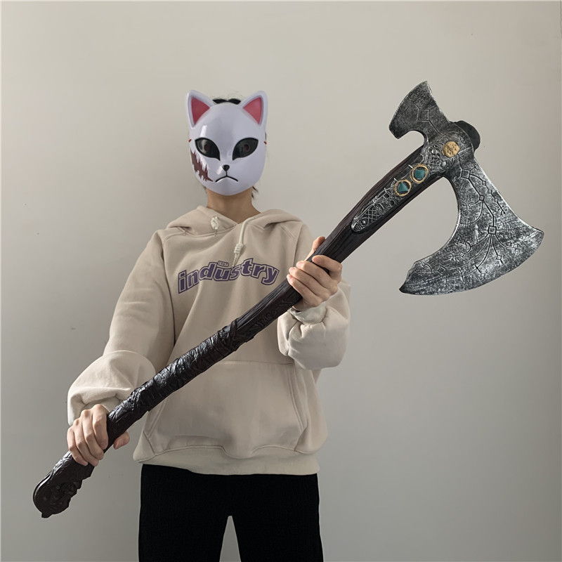 Jual God of War 1:1 Cosplay War Beast Ghost Axe Kratos Guardian Shield Weapon Thor's ...