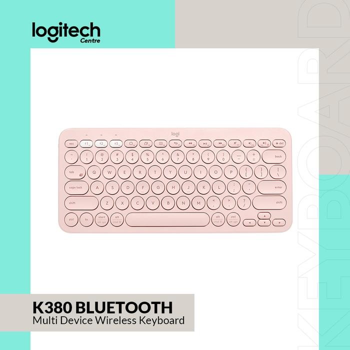 Jual Logitech K380 Multi Device Bluetooth Keyboard - Merah Muda ...