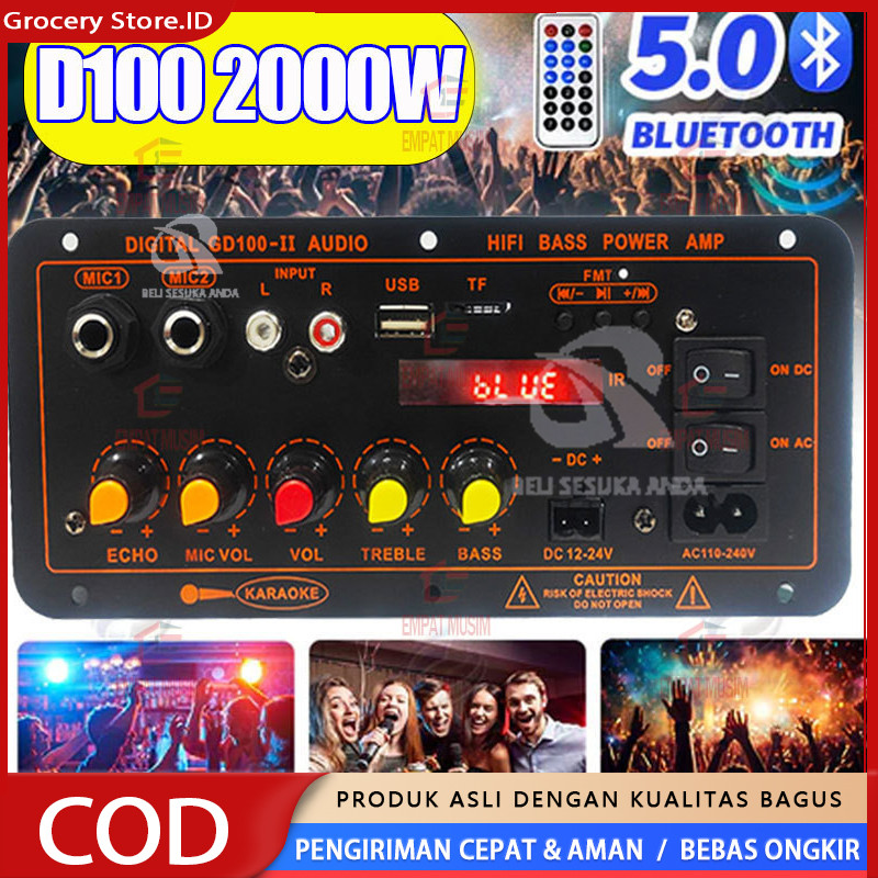 Jual Amplifier Board 12V 24V AC 220V Amplifier Ampli Mini Board Audio ...