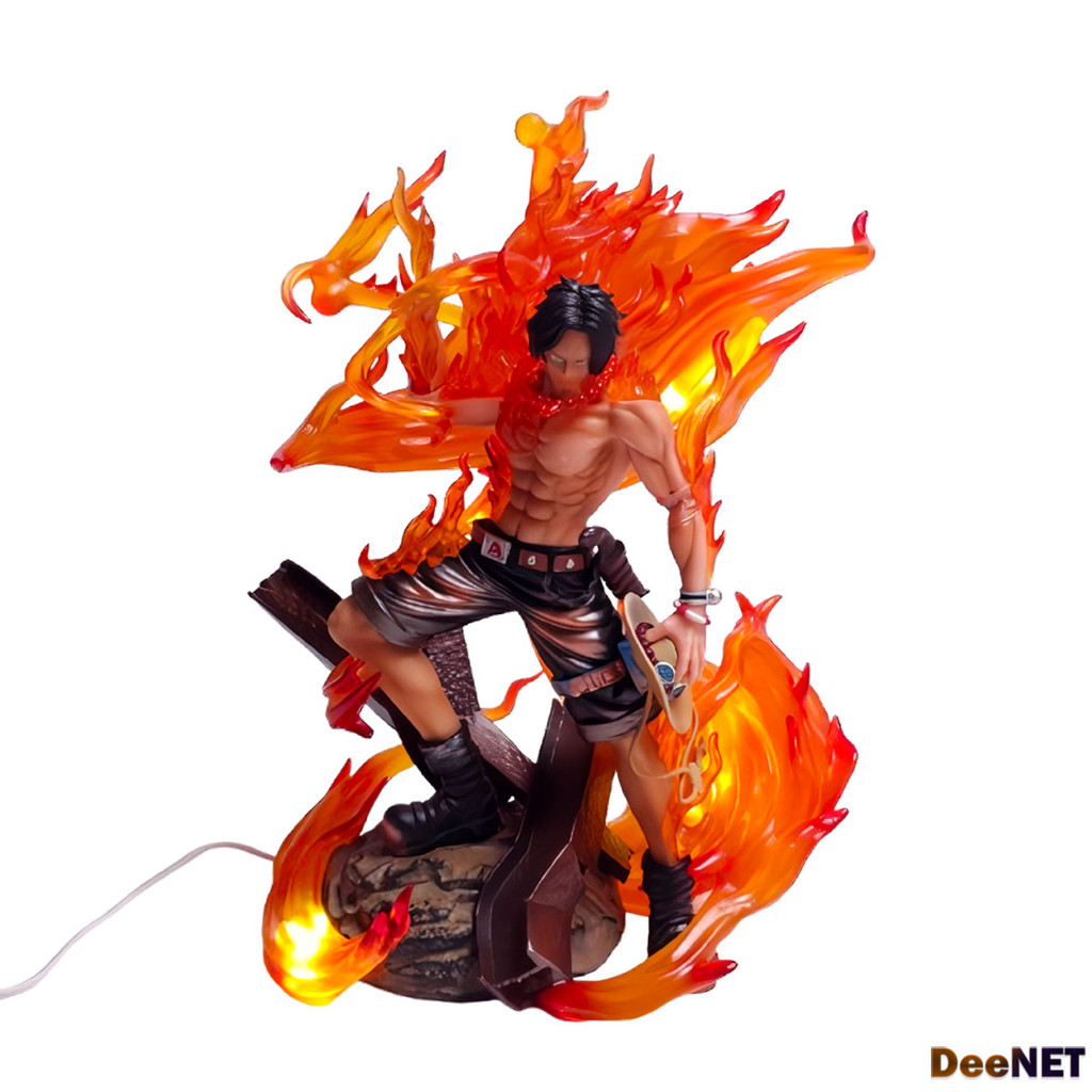 Jual Portgas D. Ace Standing Vulcan Luminous One Piece 35cm Action ...