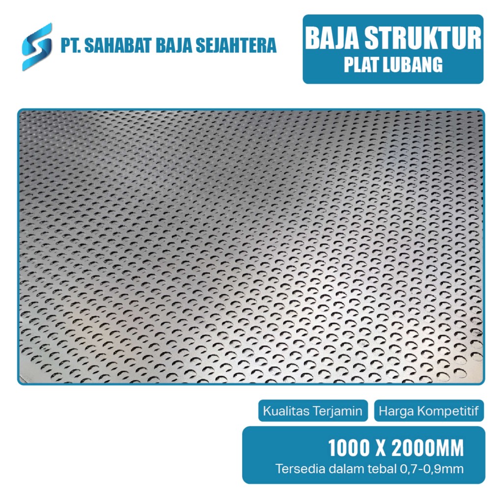 Jual Plat Lubang - Plat Perforated 1200 X 2400 Tebal 1 MM Lingkaran ...