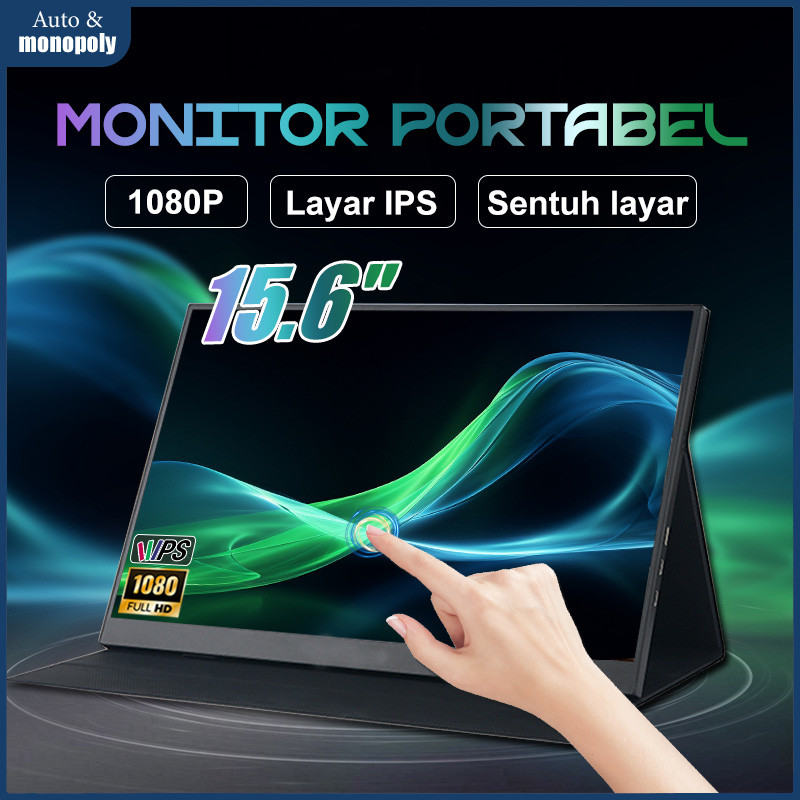Jual Rantoper Monitor Portabel Sentuh touch 15,6 Inci 1080P 60Hz ...