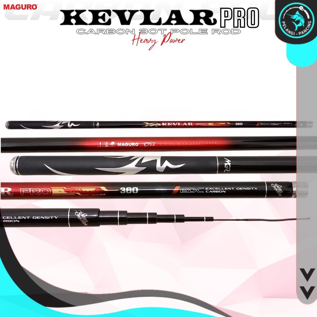 Jual Pelangi Pancing Maguro Kevlar PRO NS Joran Tegek New Design High ...