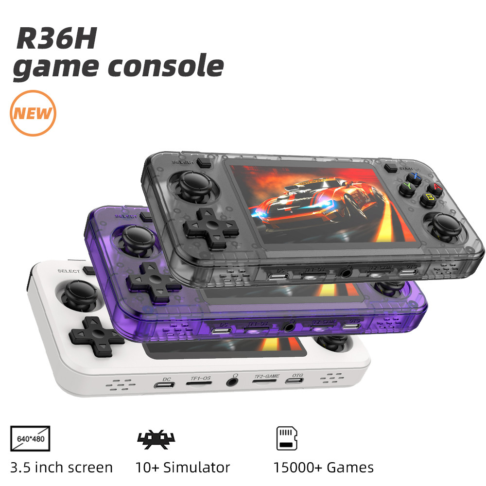 Jual R36H open-source retro handheld game console cross-border Linux ...