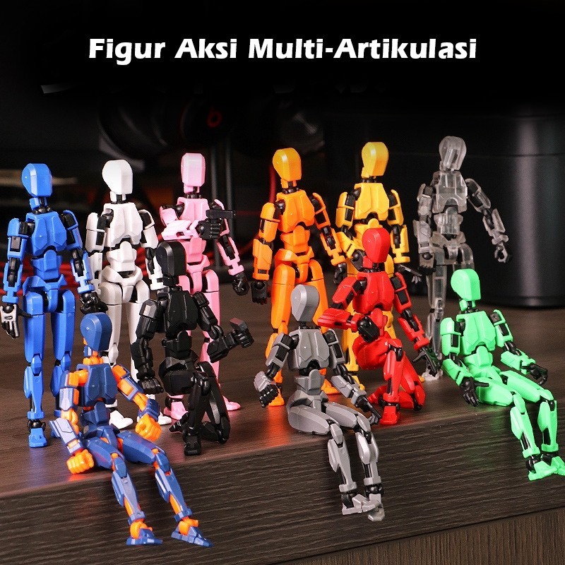 Jual H Pulang Articulated 3D Printed Statue / Mainan boneka 3D Sendi ...