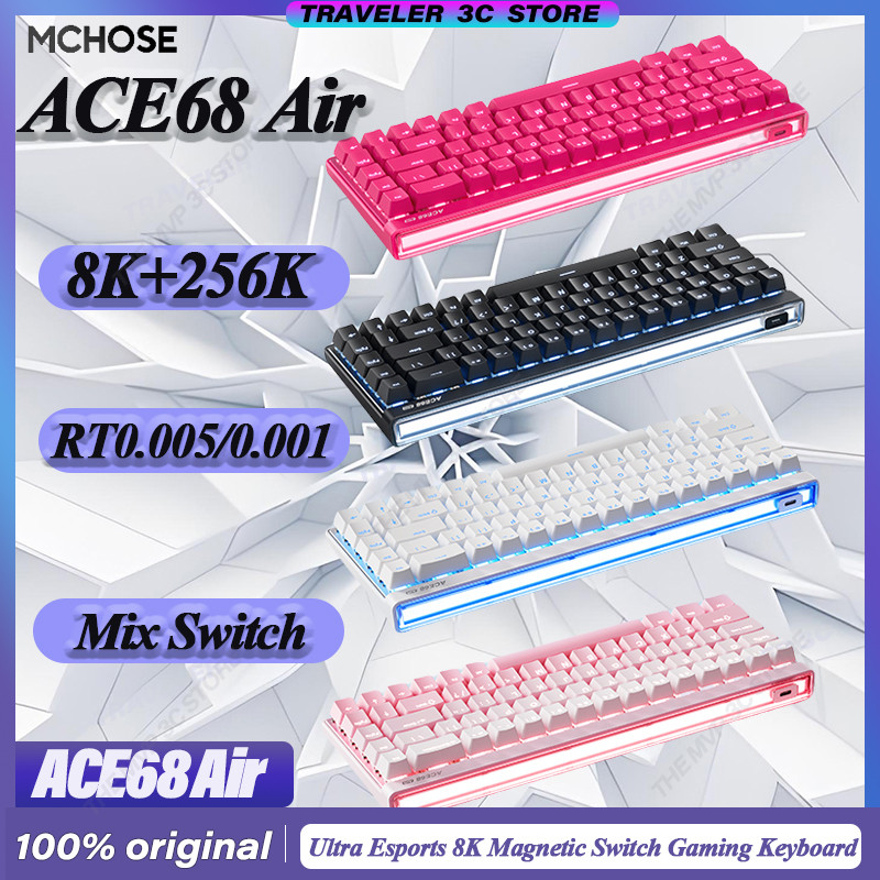 Jual NEW MCHOSE ACE68 Air Customized Magnetic Switch Gaming Keyboard Ace 68 Air 8K RT0.001MM ...