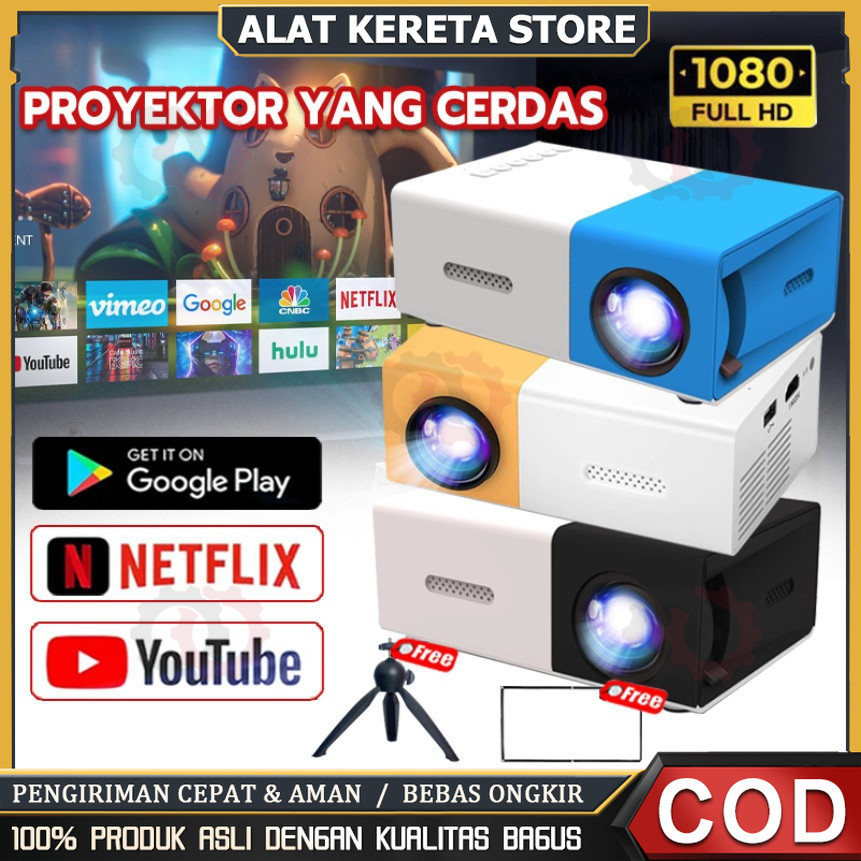 Jual Proyektor Mini Proyektor Mini Portable HP Home Theater Android ...