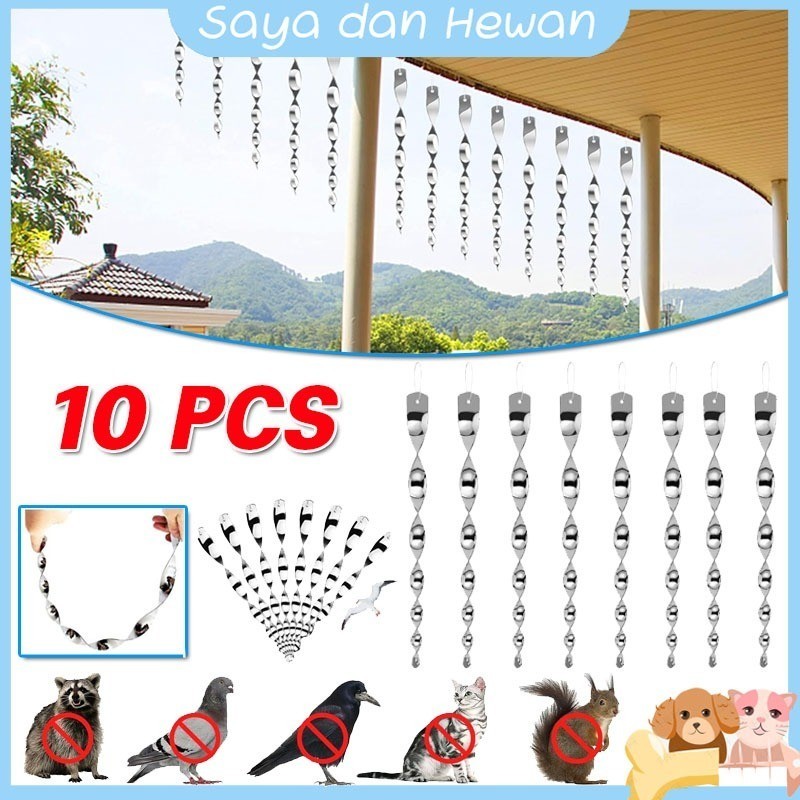 Jual COD 10 PCS 30cm Alat Pengusir Burung Bentuk Spiral Reflektif Untuk ...