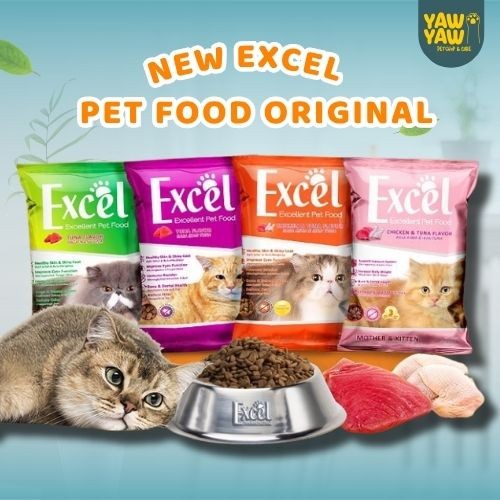 Jual Excel Makanan Kucing Kering 500gr Kitten Adult Cat Food Dry ...