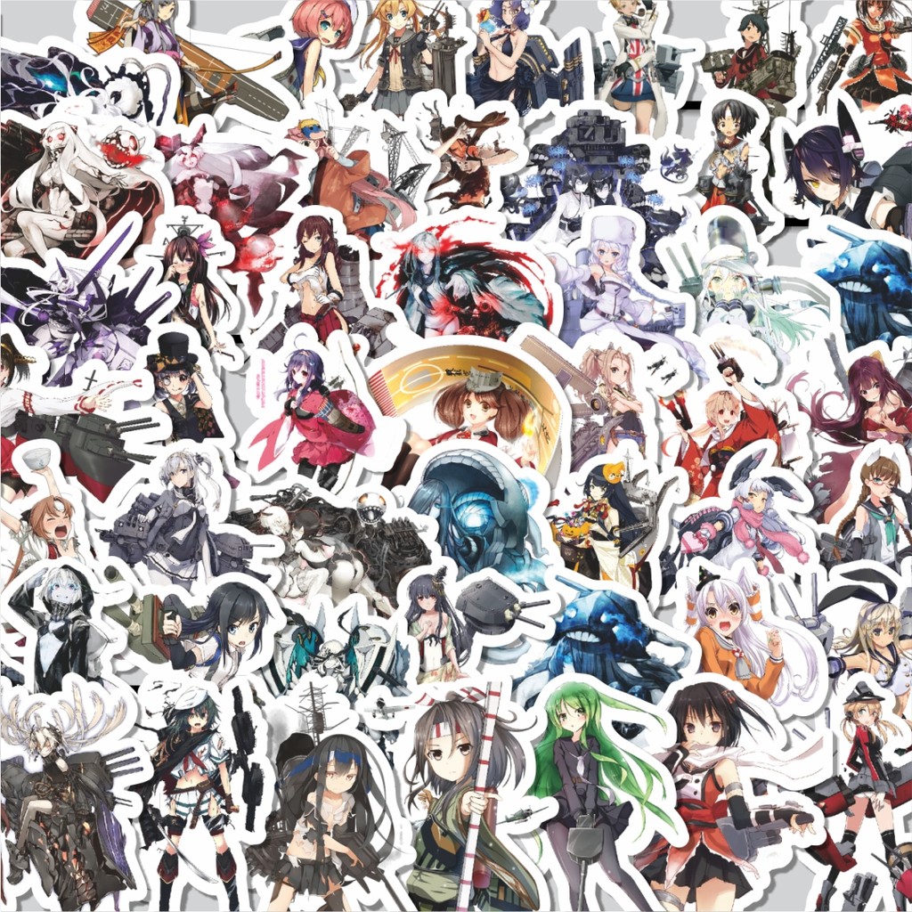 Jual Stiker Cutting Pack Stiker Anime Game Series Kantai Collection ...