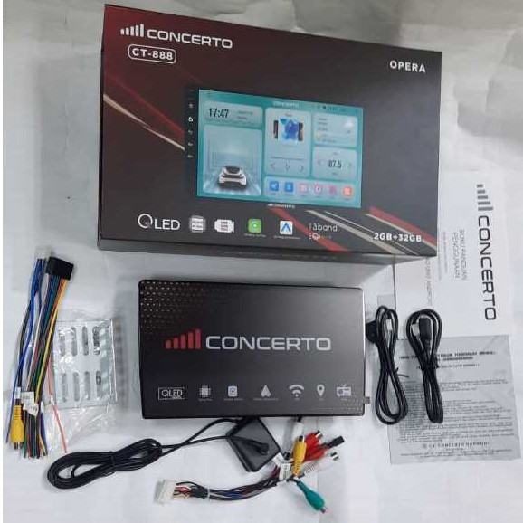 Jual Head unit android 9 inch wireless carplay&android auto concerto ct ...