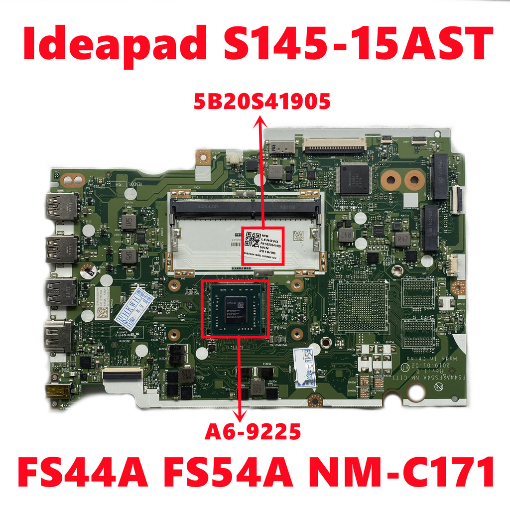 Jual FRU:5B20S41905 FS44A FS54A NM-C171 Mainboard For Lenovo Ideapad ...