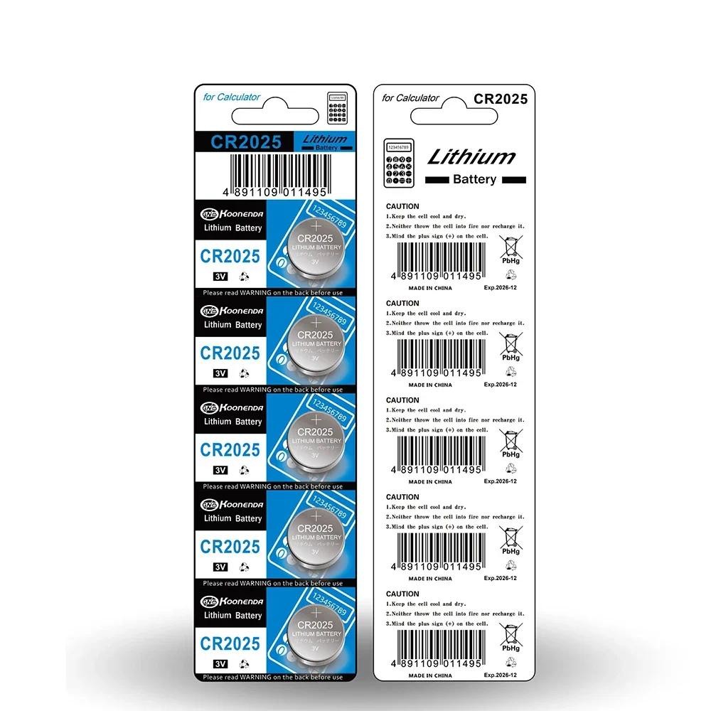 Jual 2-50PCS 3V 160mAh CR2025 Lithium Button Battery DL2025 BR2025 ...