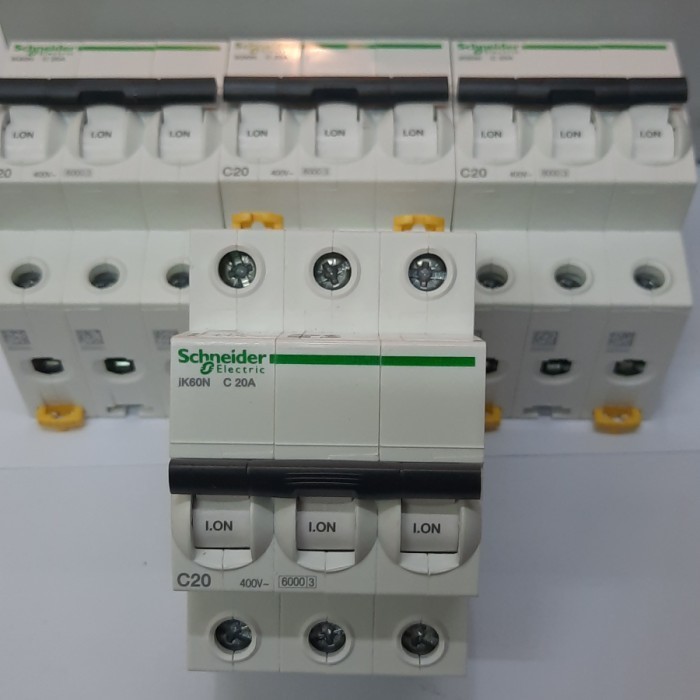 Jual MCB SCHNEIDER 6KA 3P 20A TYPE IK 60N | Shopee Indonesia