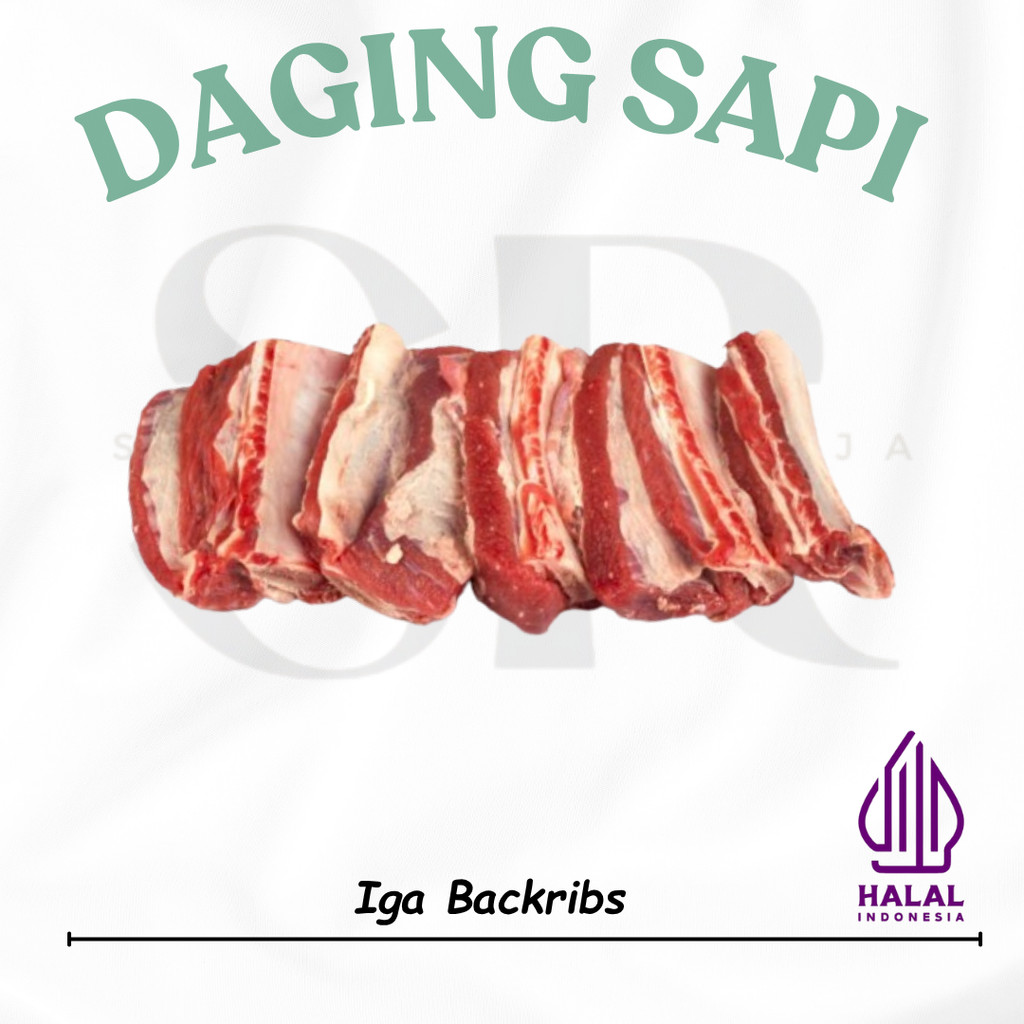 Jual Iga Sapi Bagian Belakang Iga Konro Beef Backribs 1 Kg Frozen ...
