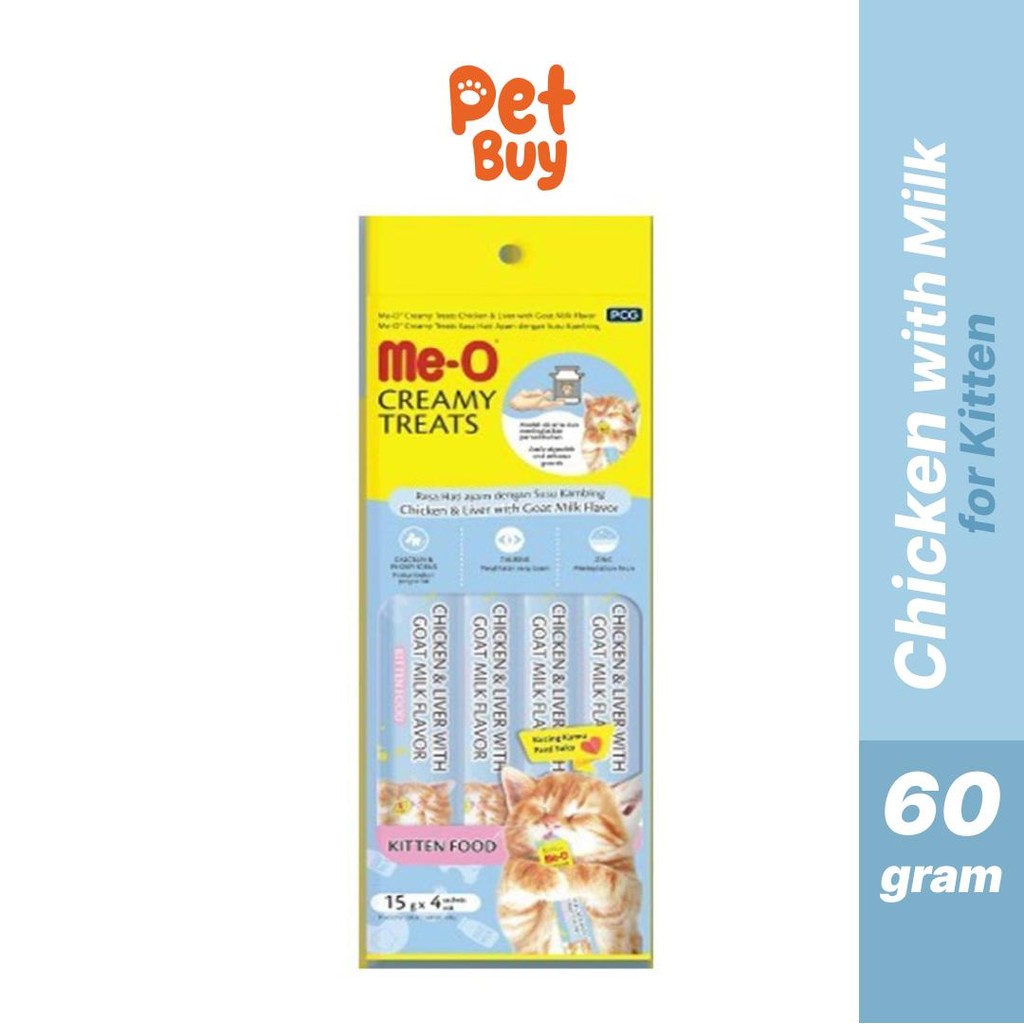 Jual Meo Creamy Kitten Chicken & Liver 60 gr | Shopee Indonesia