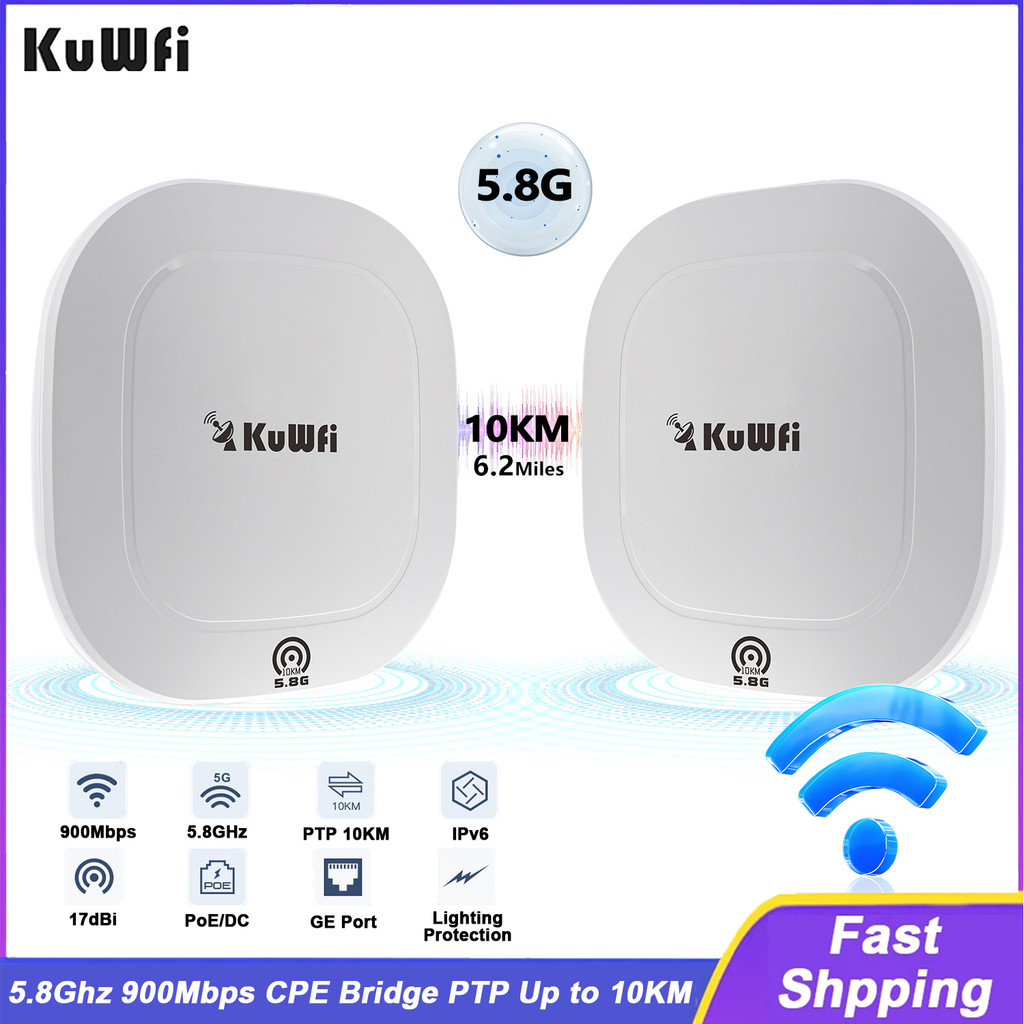 Jual KuWFi 900Mbps CPE Bridge 5GHz Wireless WiFi Bridge Signal Extender ...
