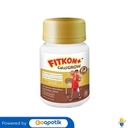 Jual Fitkom+ Calcigrow Chocomilk Botol 21 Tablet | Shopee Indonesia