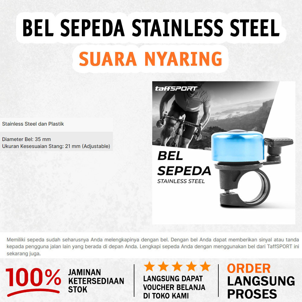 Jual Klakson Bell Sepeda Vintage / Jadul Stainless Steel Ukuran Kecil ...