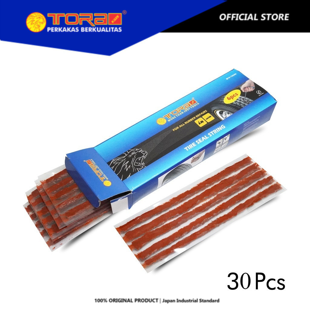 Jual TORA Karet Tambal Ban 6 Pcs 8 Inch 200 mm - Tambal Ban Cacing ...