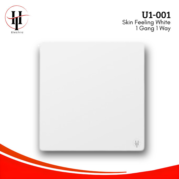 Jual Saklar HT ELECTRIC ( SWITCH ) U1 & P1 SERIES, 1 Gang 1 Way Frameless - U1 SERIES WHITE ...
