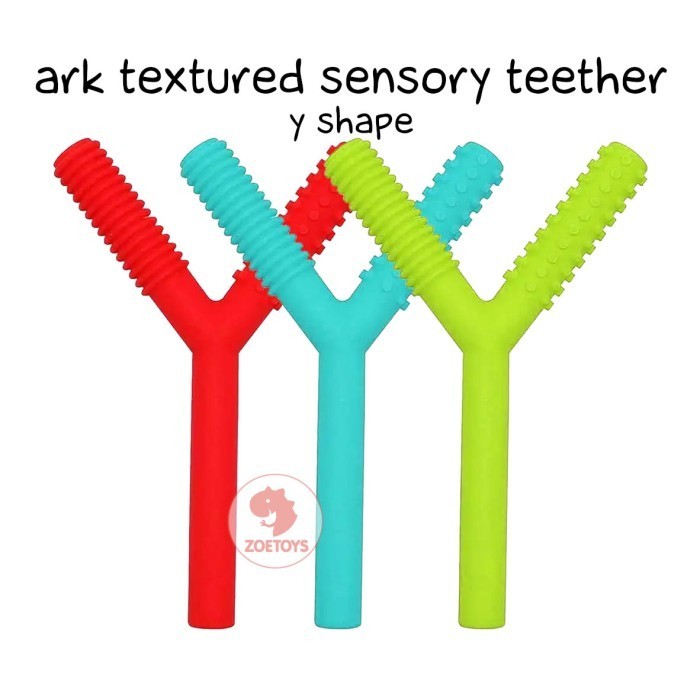 Jual Zoetoys Ark Textured Sensory Teether - Y | Bentuk Y Alat Sensorik ...